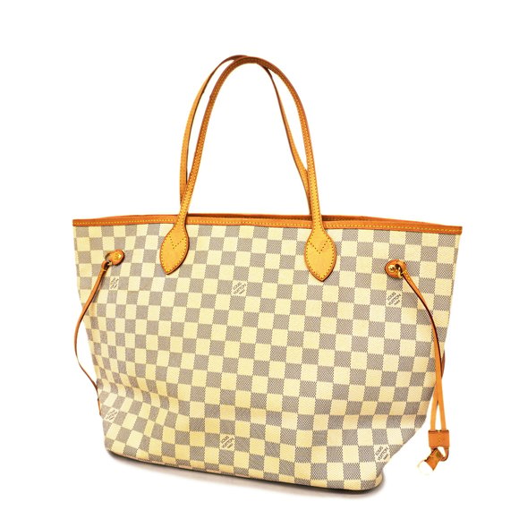 Louis Vuitton | Bags | Louis Vuittonauth Damier Azur Neverfull Mm N517 ...